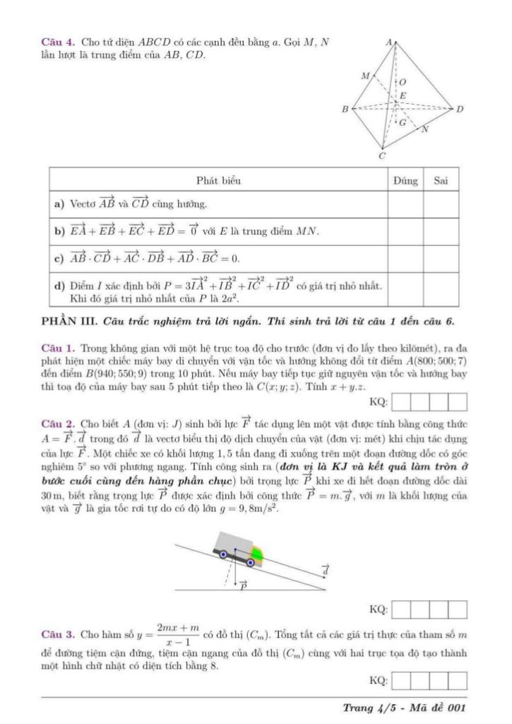 Giải Toán Đề Kiểm Tra Toán 12 Tháng 9 Năm 2025 Trường Nguyễn Khuyến & Lê Thánh Tông – Tp Hcm ...